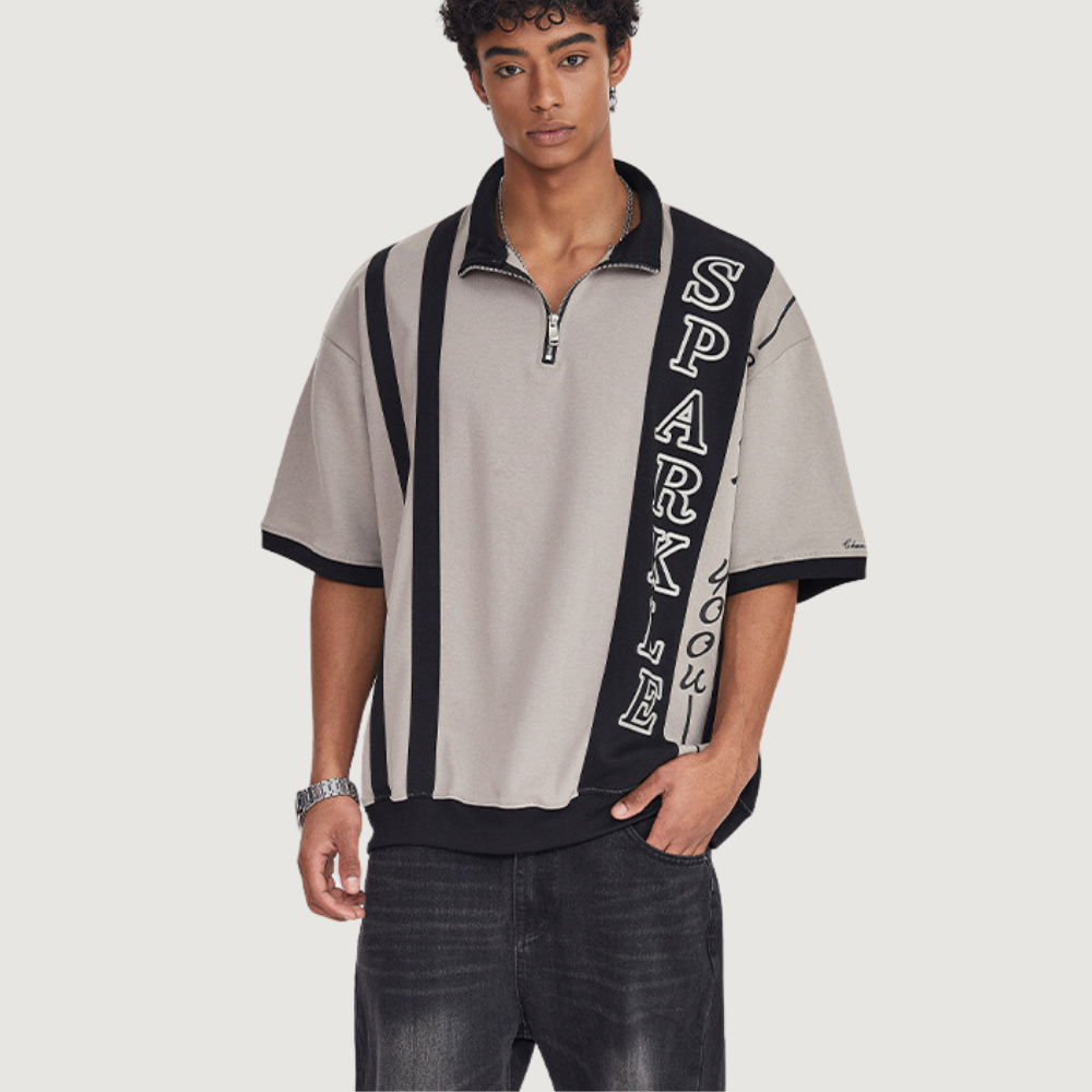 Retro Half-Zip Polo Shirt – AokLok (Kclot)