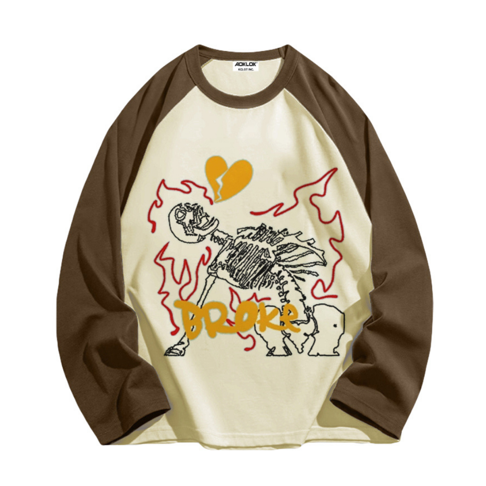 Heartless Skeleton Long Sleeve Shirt – AokLok (Kclot)