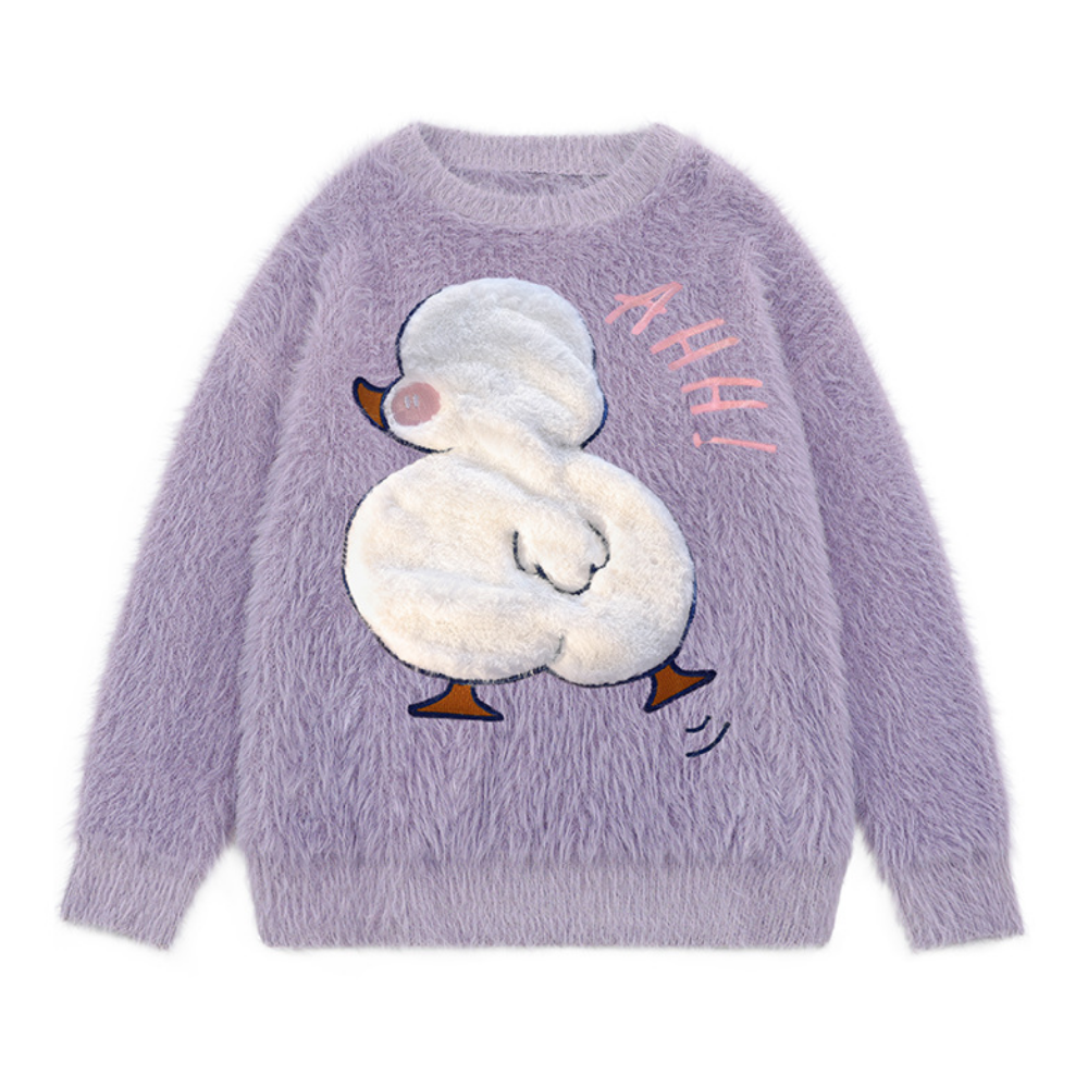 Japanese Cartoon Duck Sweater – AokLok (Kclot)