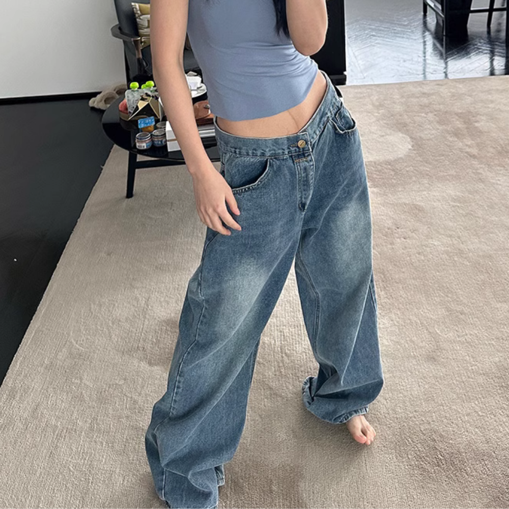 Women's Urban Solid Color Jeans – AokLok (Kclot)