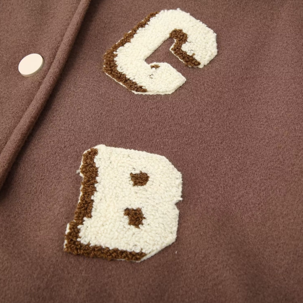 Autumn Simple Letter Varsity Jacket – AokLok (Kclot)