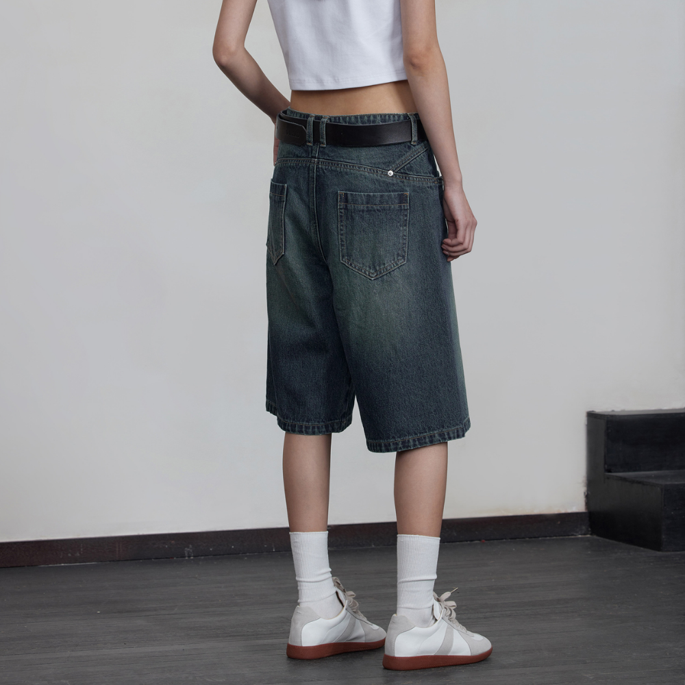 Women's Retro Distressed Jorts – AokLok (Kclot)