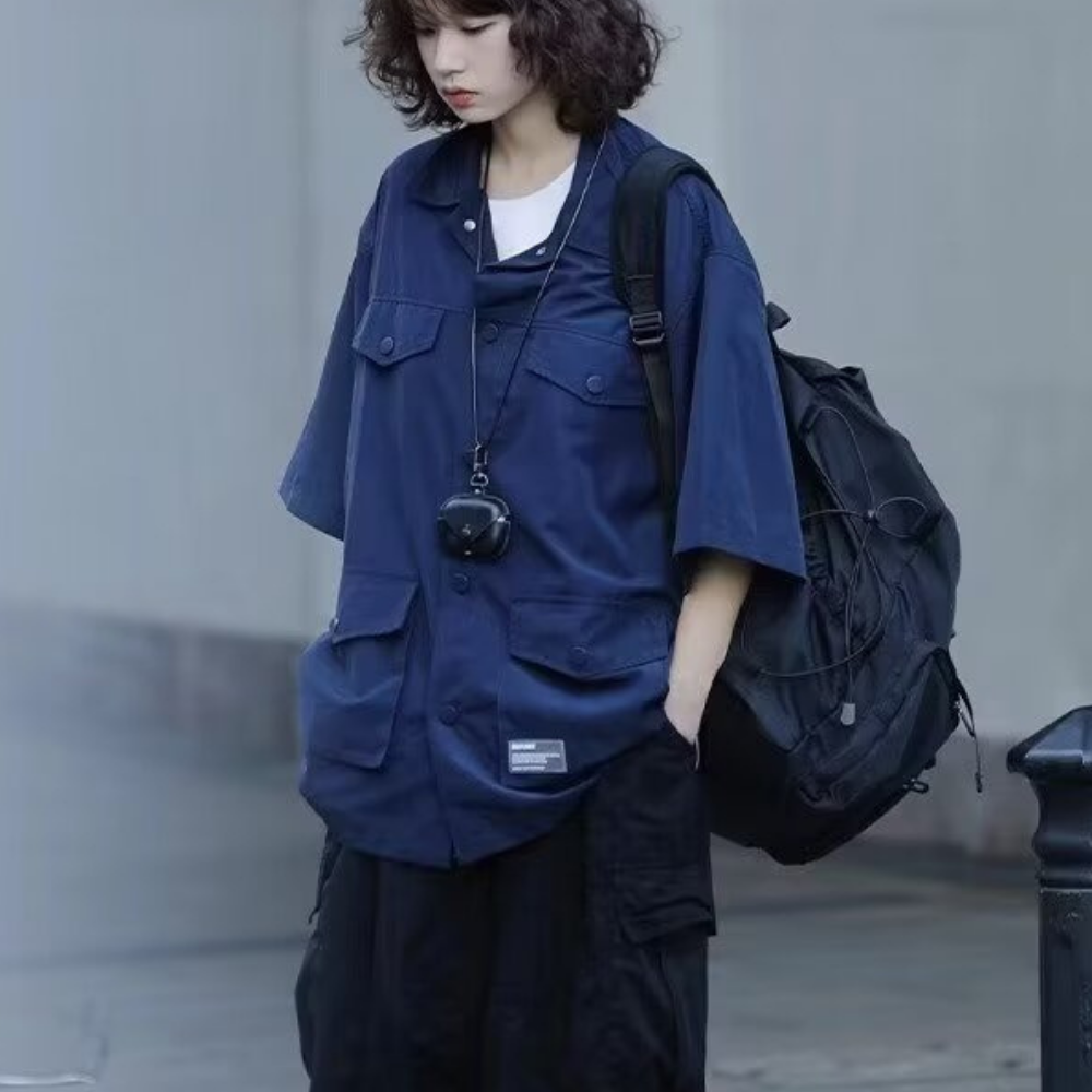 Japanese Multi-Pocket Work Shirt – AokLok (Kclot)