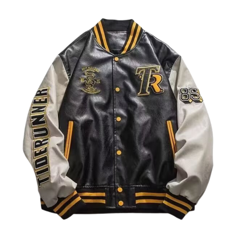 American PU Stitching Varsity Jacket – AokLok (Kclot)