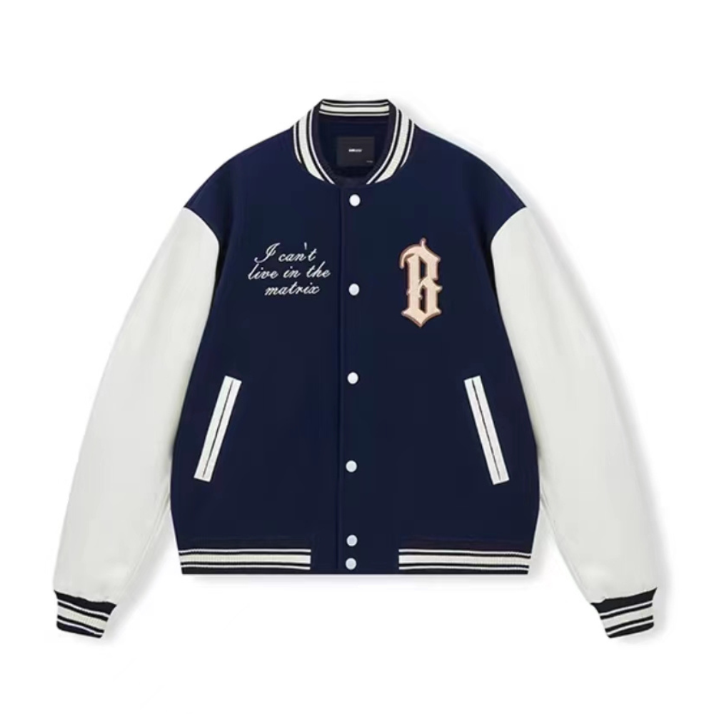 B Letter Versity Jacket – AokLok (Kclot)