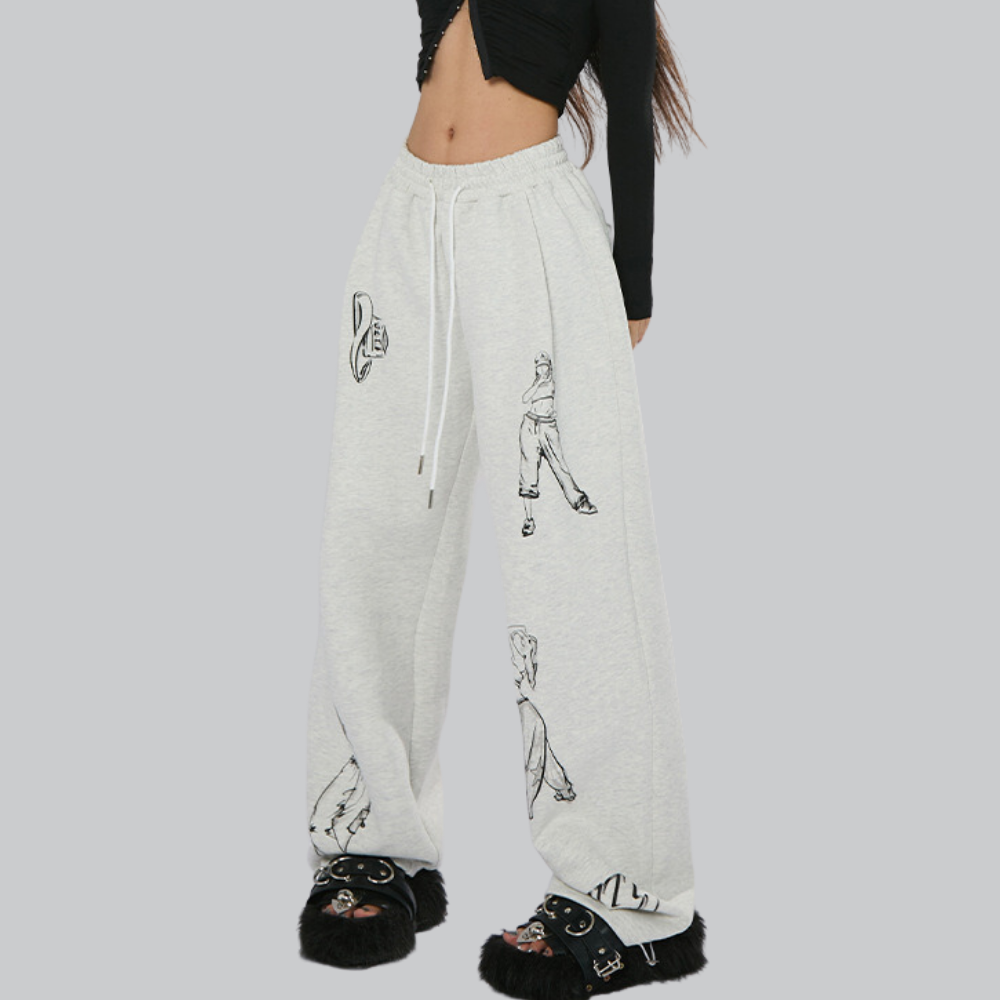 Women's Dancing Girl Print Sweatpants – AokLok (Kclot)