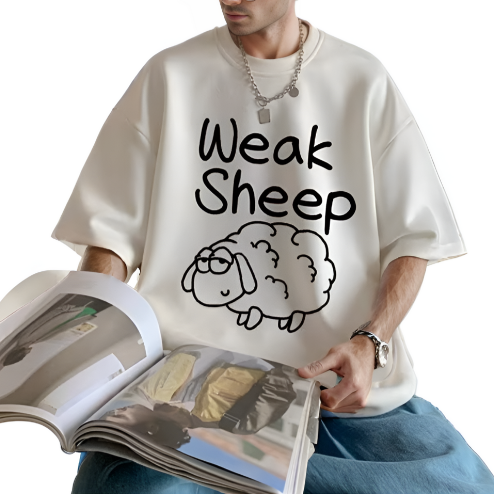 Casual Weak Sheep Suede T-Shirt – AokLok (Kclot)