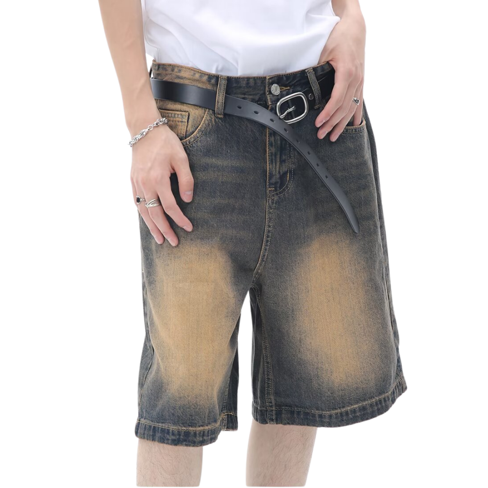 Wasteland Style Denim Shorts – AokLok (Kclot)
