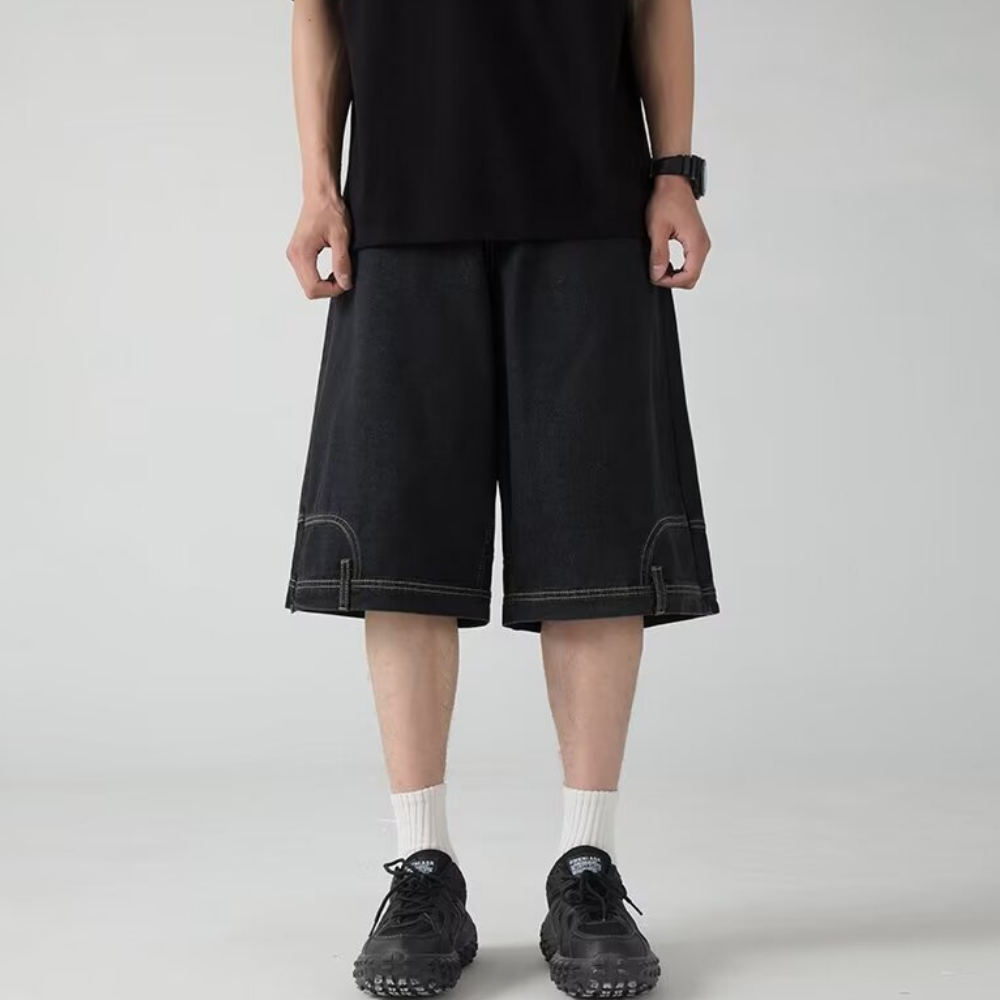 Retro Inverted Denim Shorts – AokLok (Kclot)