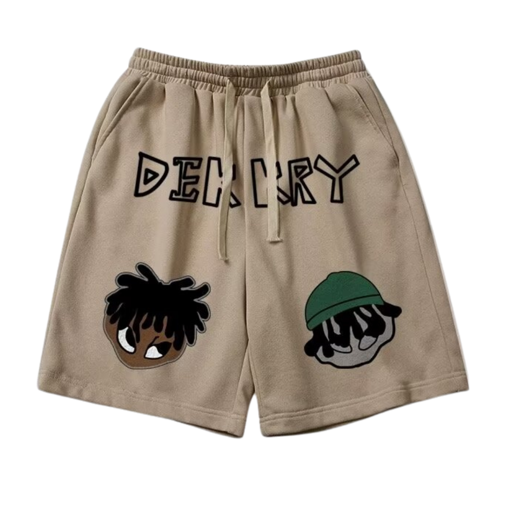 American Two Weird Kids Print Shorts – AokLok (Kclot)