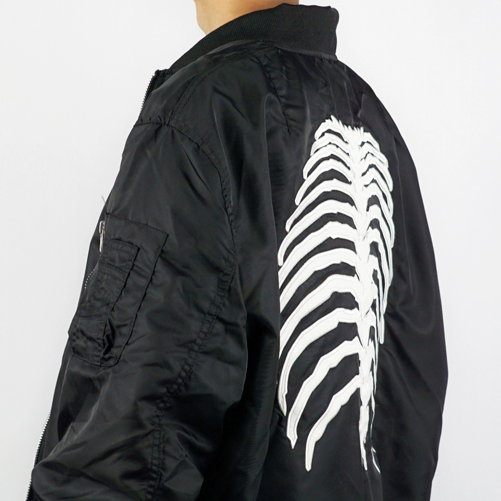American Black Skull Skeleton Jacket – AokLok (Kclot)