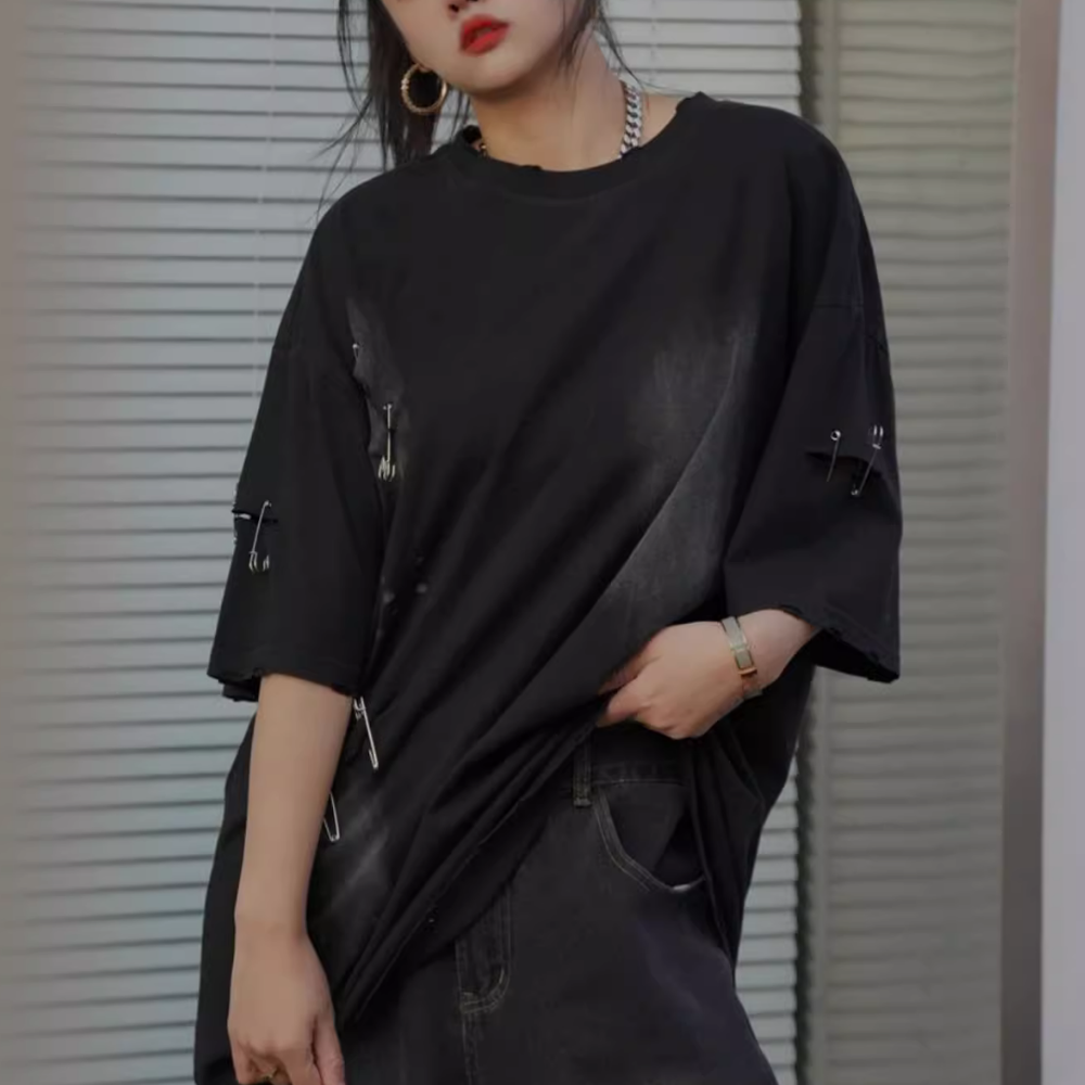 Street Ripped Pin T-shirt – AokLok (Kclot)