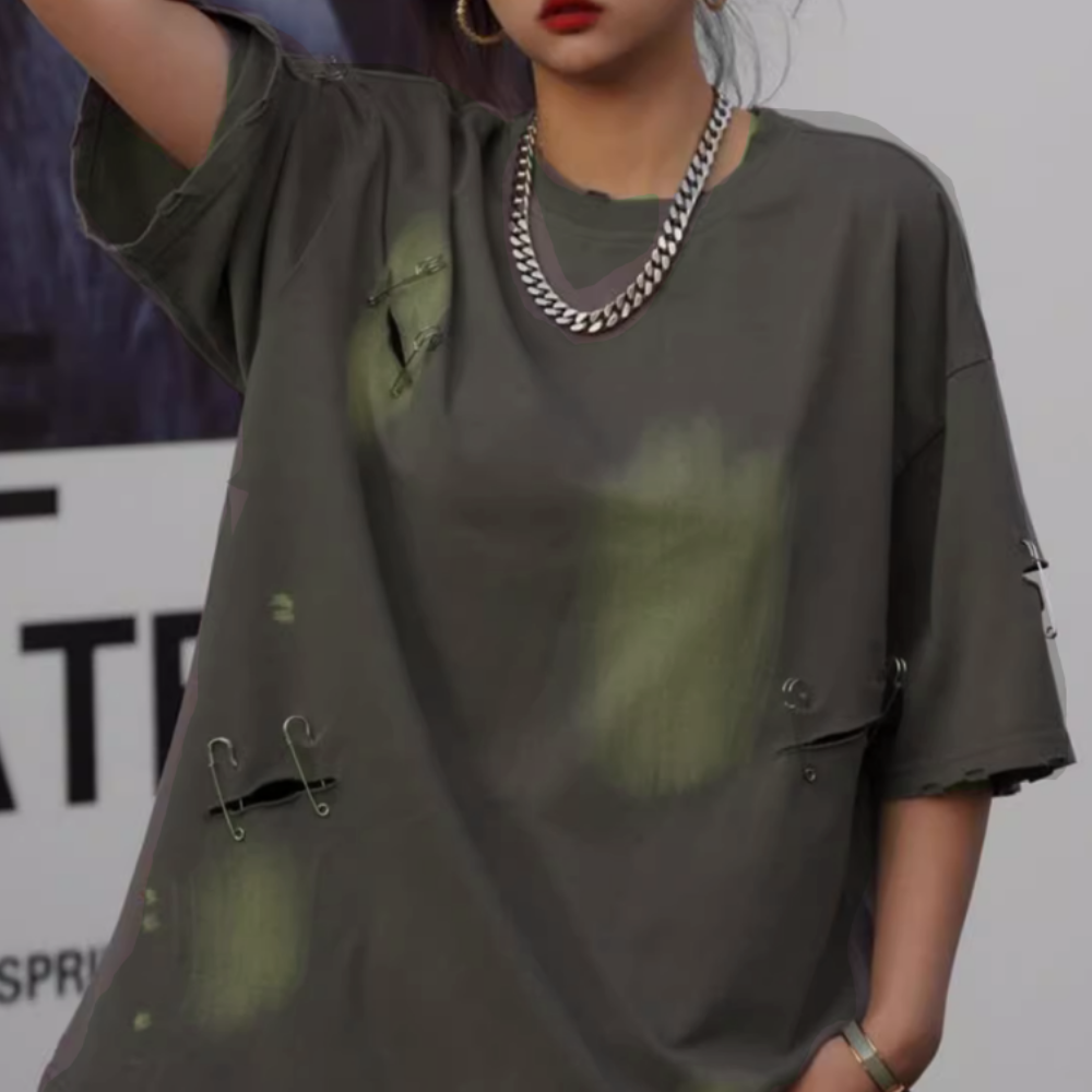 Street Ripped Pin T-shirt – AokLok (Kclot)