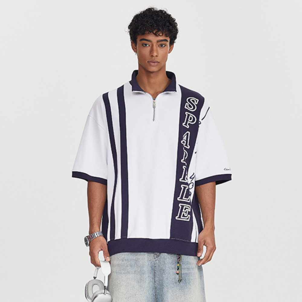 Retro Half-Zip Polo Shirt – AokLok (Kclot)