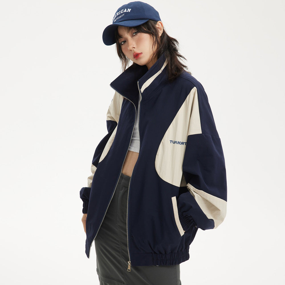 American Style Contrast Color Jacket – AokLok (Kclot)