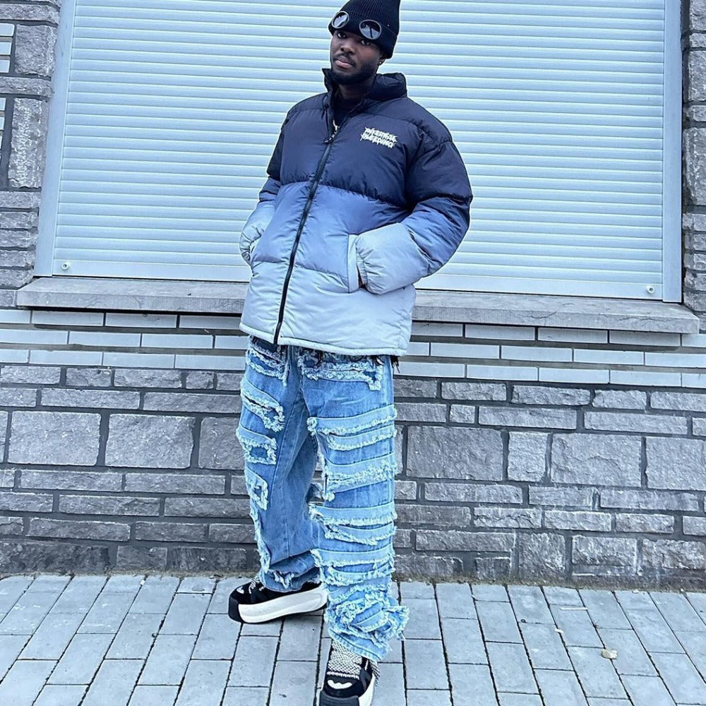 American Gradient Letter Coat – AokLok (Kclot)