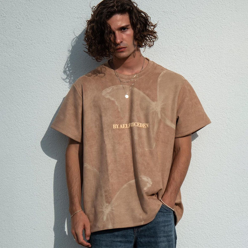 American Street Butterfly Suede T-shirt – AokLok (Kclot)
