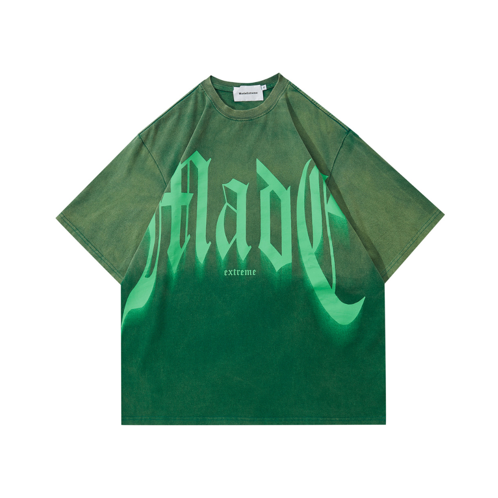 Street Letter Gradient T-shirt – AokLok (Kclot)
