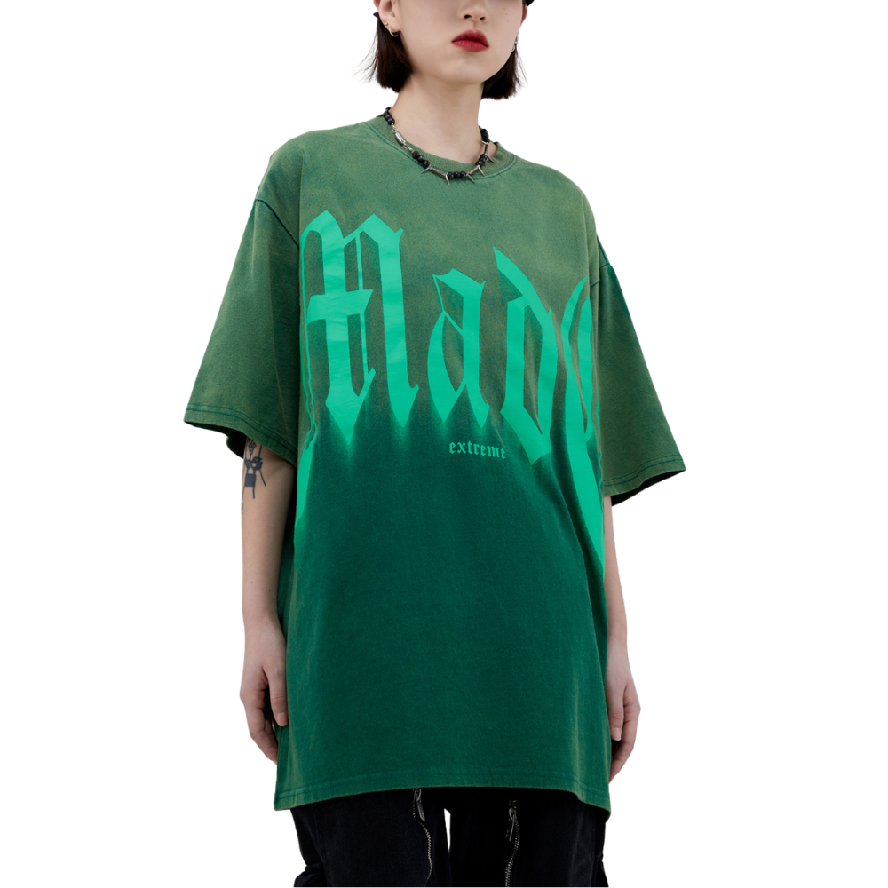 Street Letter Gradient T-shirt – AokLok (Kclot)