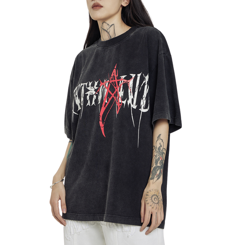 Pentagram Letter Graffiti T-shirt – AokLok (Kclot)