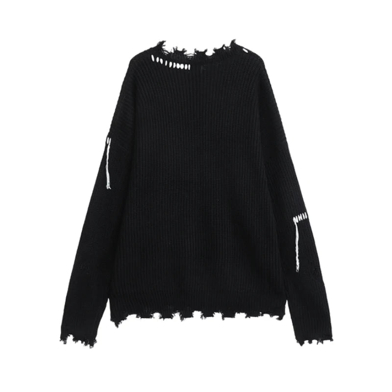 Street Ripped Knit Sweater – AokLok (Kclot)