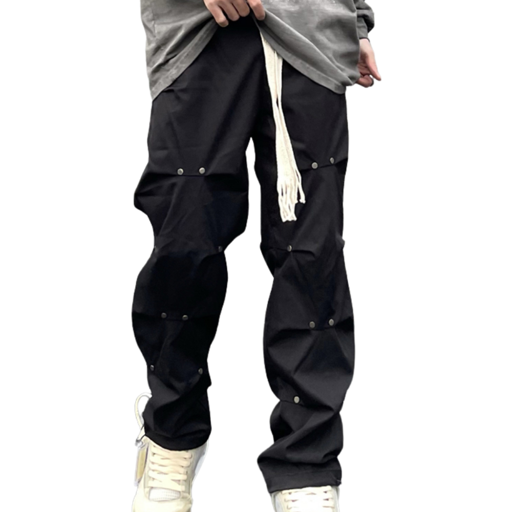 High Street Rivet Braided Rope Sweatpants – AokLok (Kclot)