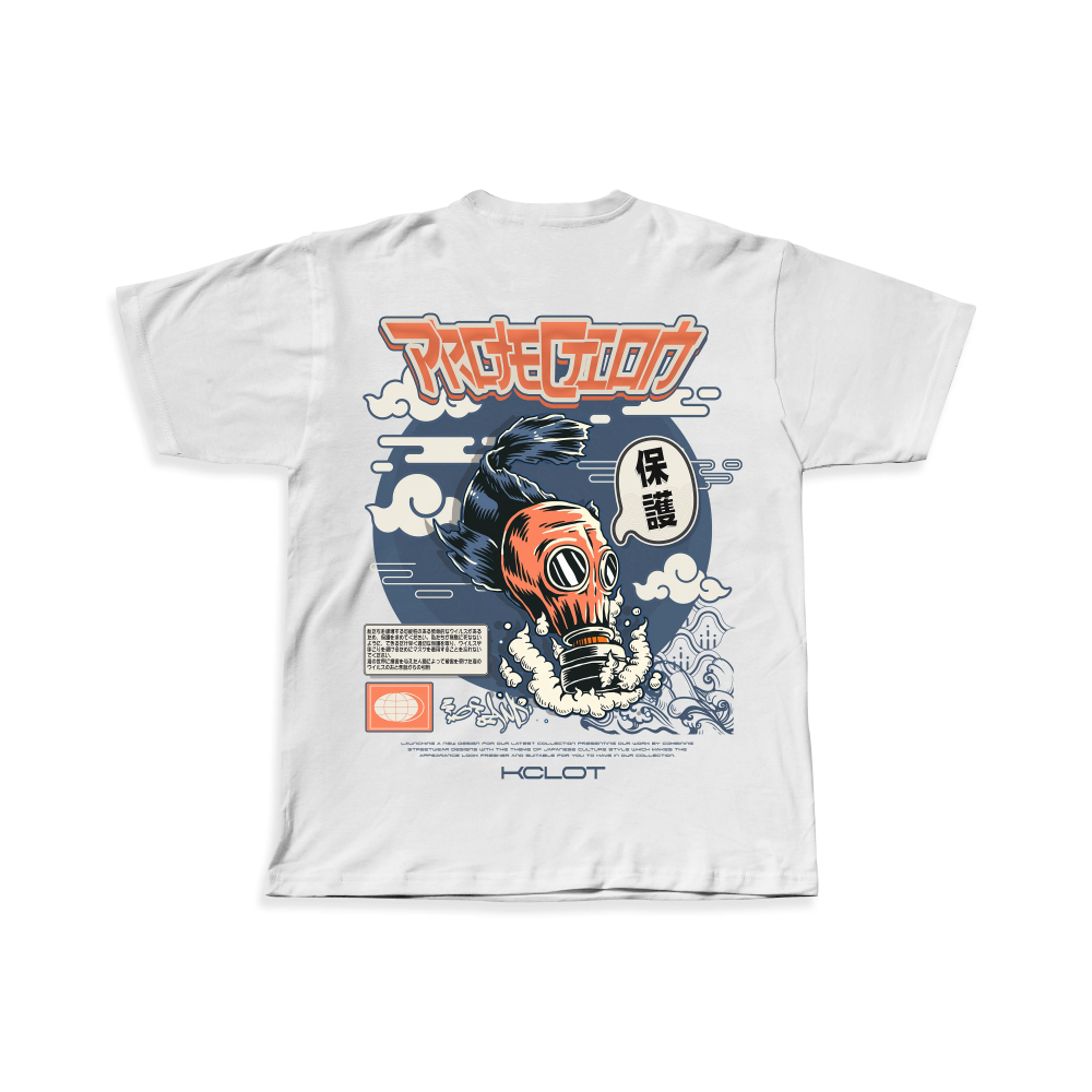 Cartoon Fish Print T-Shirt – AokLok (Kclot)