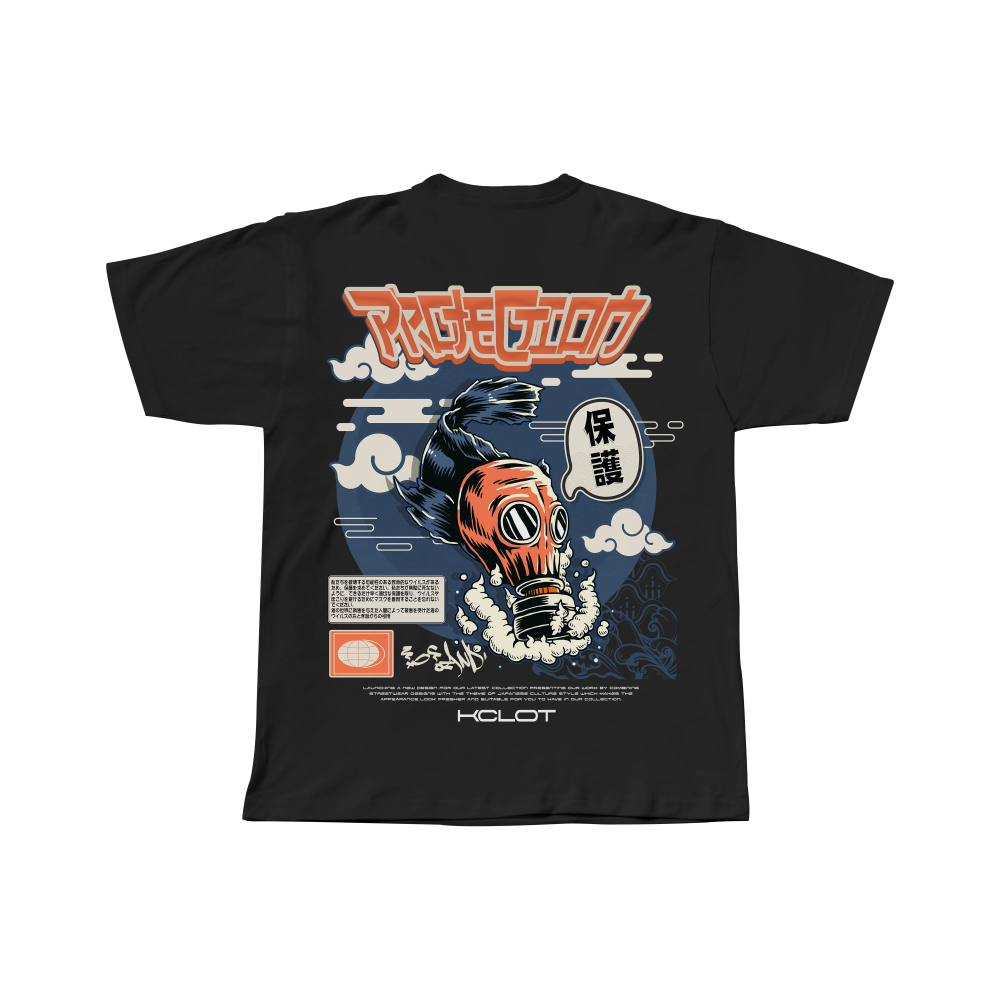 Cartoon Fish Print T-Shirt – AokLok (Kclot)